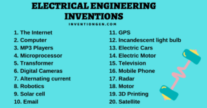 20 Useful Electrical Engineering Inventions of All-Times - INVENTgen